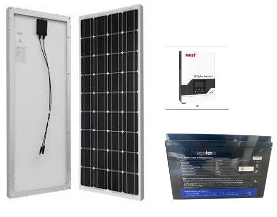 1kva complete backup solar system with a lithium battery – Juval ...