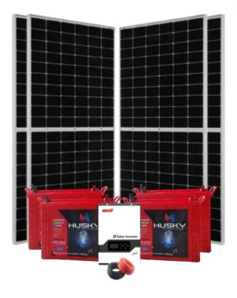 3kw complete solar kit backup system with tubular batteries - Juval ...